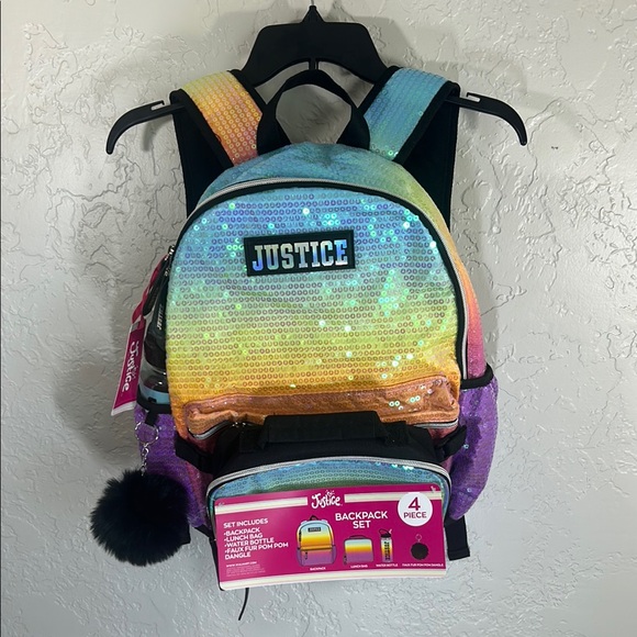 Justice | Accessories | Justice Pink And Orange Bag With Vibrant Design ...